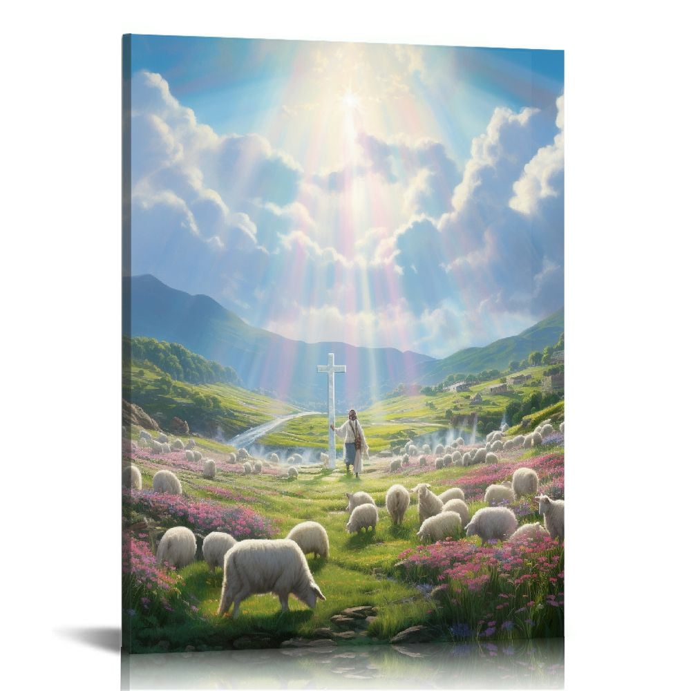 COMIO Christ Jesus Wall Art Life Child of God Poster Catholic Christian ...