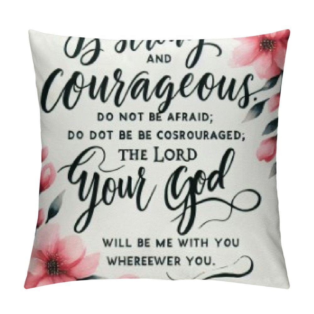 COMIO Christian Bible Verses Lumbar Decorative Throw Cushion Cover ...