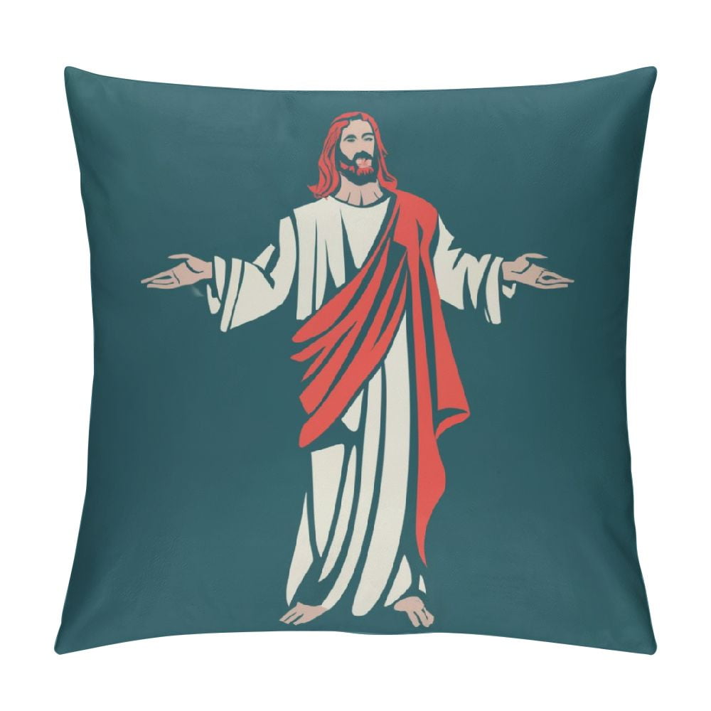 COMIO Christian Jesus Decor Pillow Covers,Jesus Pillow Covers ,I Speak ...