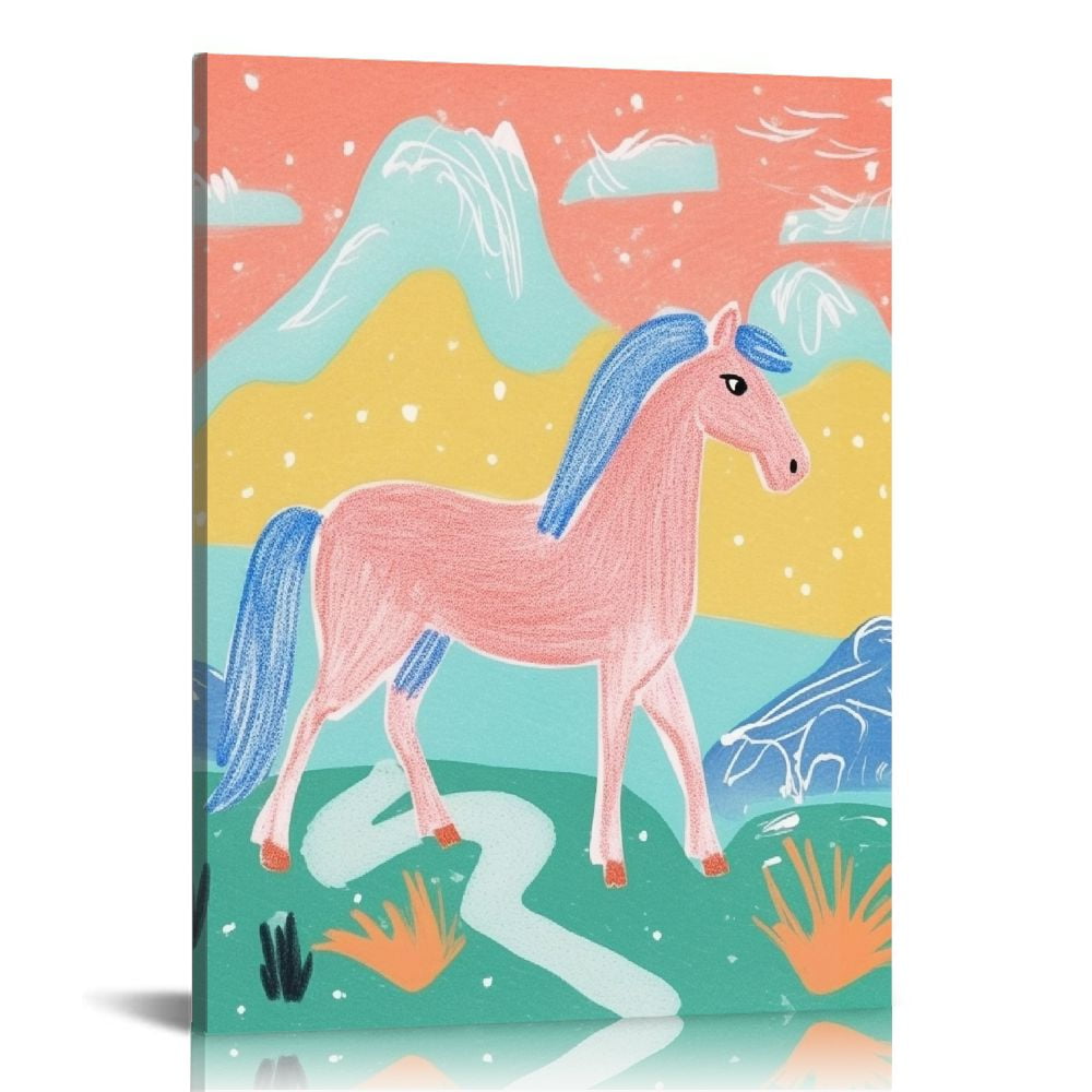 MLJA Christmas Horse Signs Horse Drawn Sleigh Rides Metal Tin Sign Wall ...