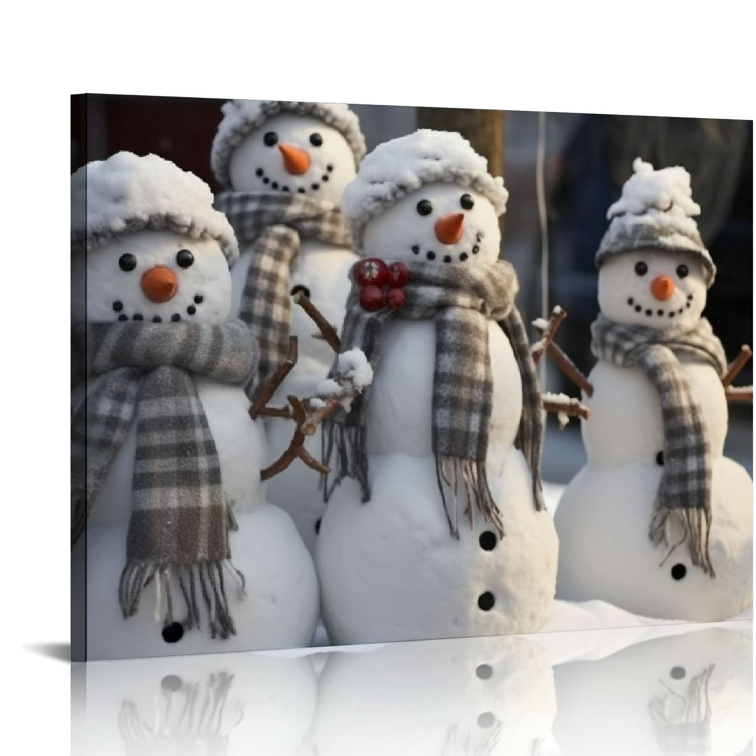 COMIO Christmas Snowman Decoration Poster - Home Bedroom Living Room ...