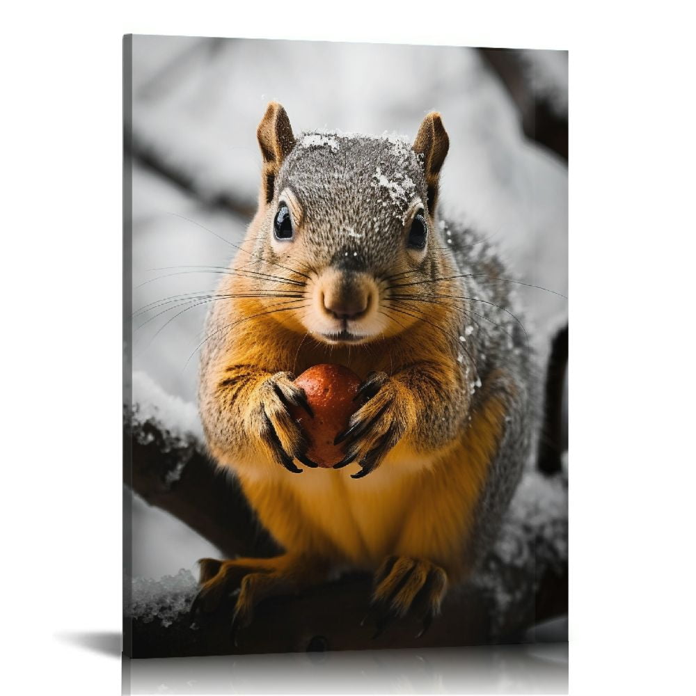 COMIO Christmas Wall Art Pine Tree Prints Winter Landscape Wall Decor Natural Posters Snow ...