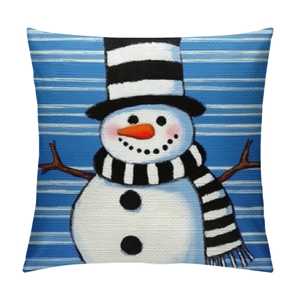 COMIO Christmas Winter Pillow Covers Decoration,Buffalo Plaid Farmhouse ...