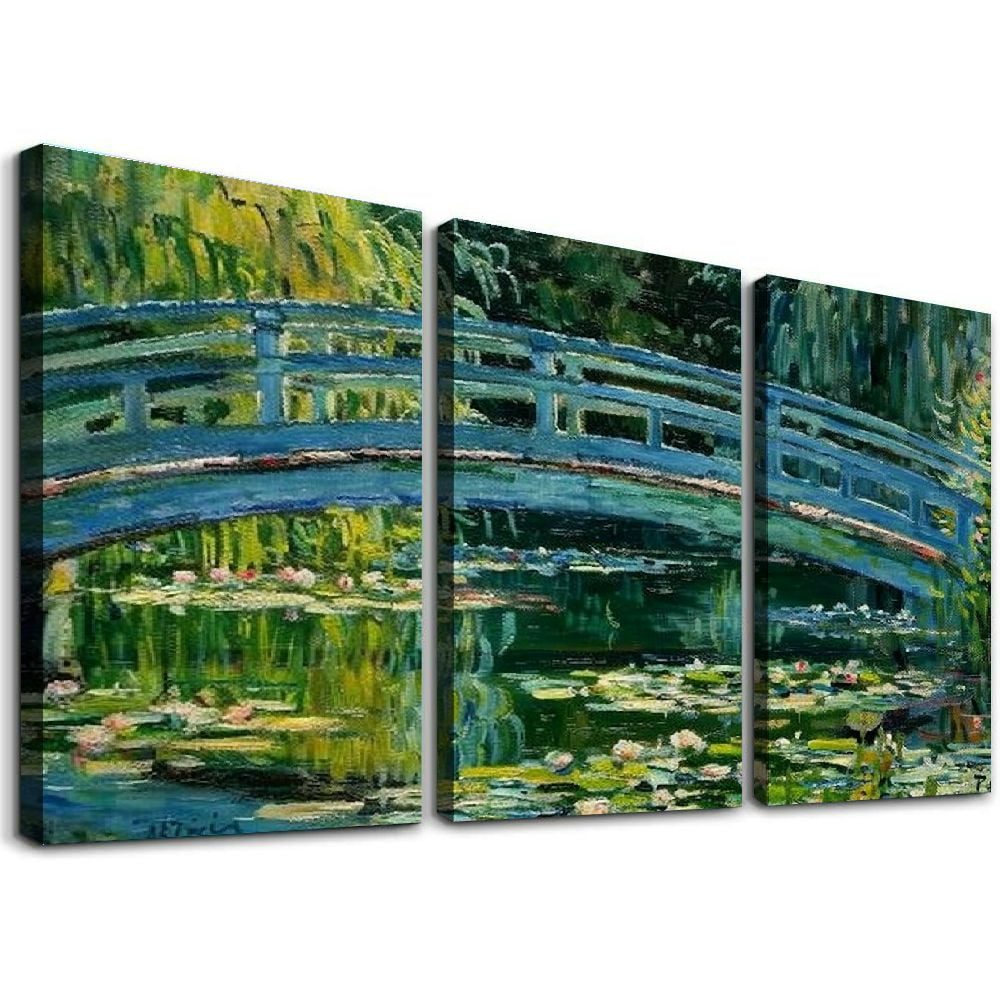 COMIO Claude Monet Water Lilies and Japanese Bridge Impressionist Art ...