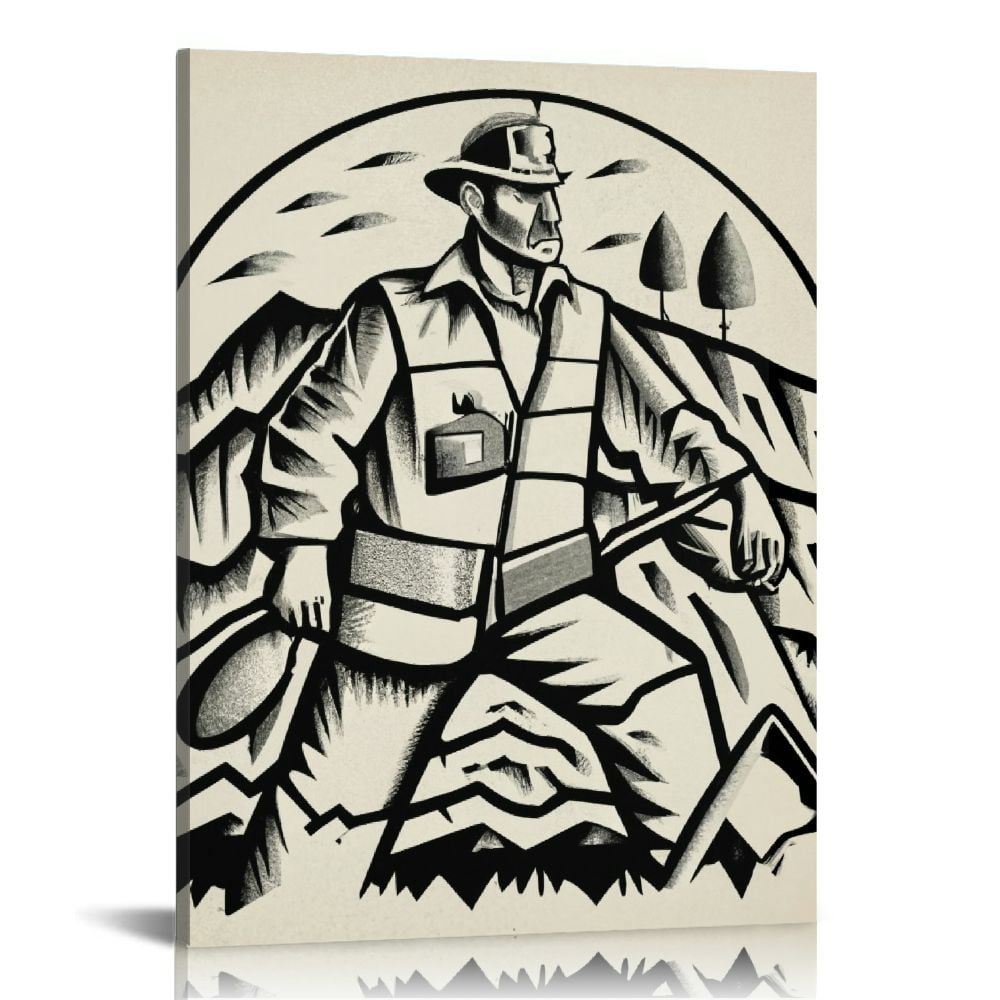 MLJA Coal Mining Wall Poster Vintage Proud West Gift Wall Art Print ...