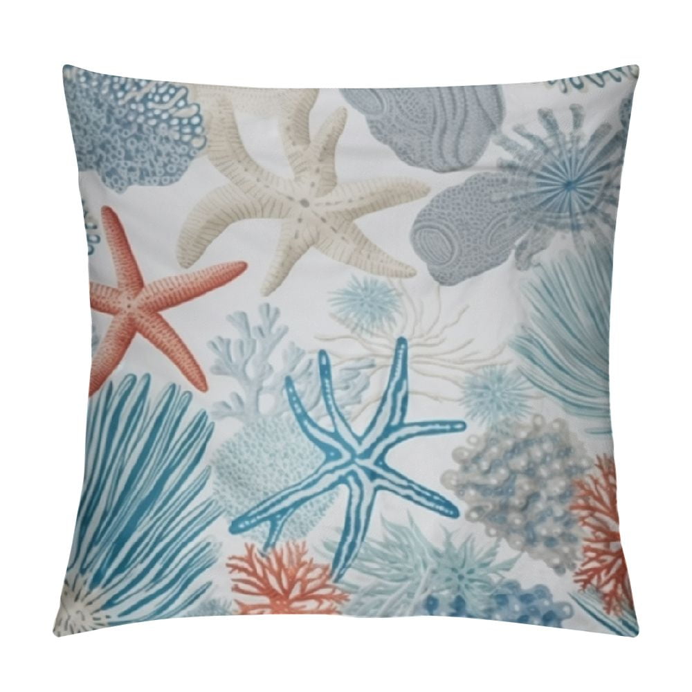 COMIO Coastal Throw Pillow Cover, Summer Ocean Themed Pillow Covers ...