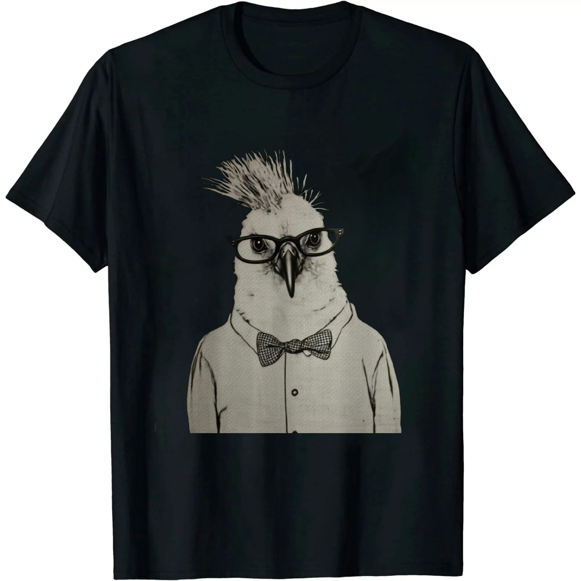 COMIO Cockatiel Nerdy Glasses Cockatoo Bird T-Shirt black - Walmart.com