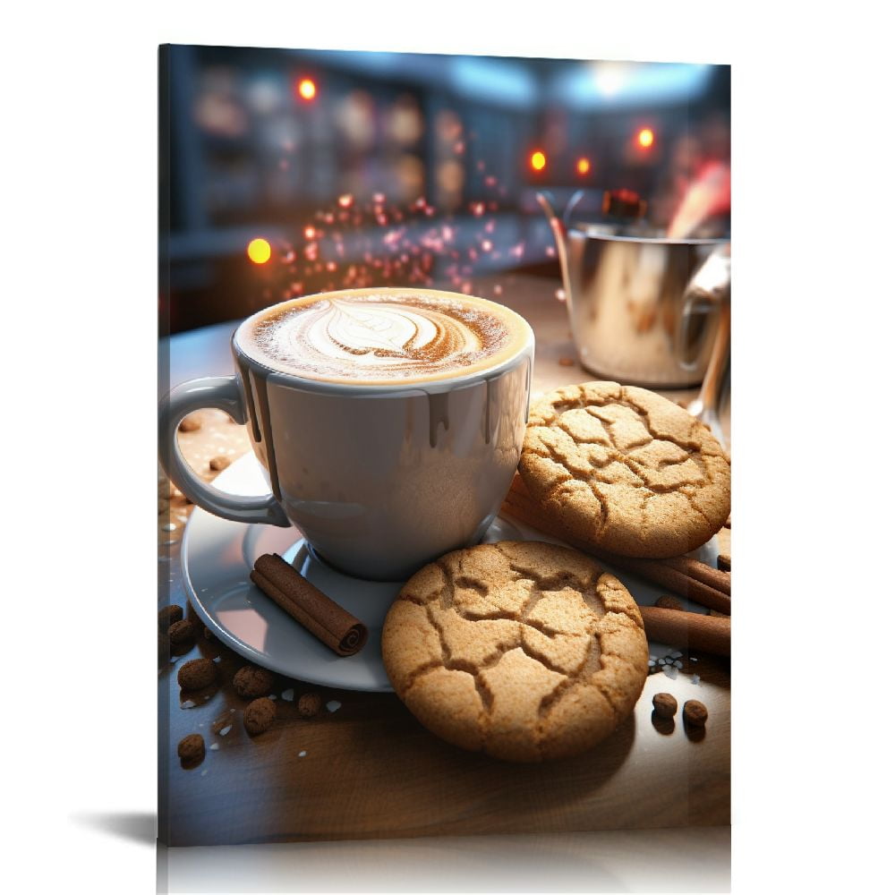 COMIO Coffee Decor Wall Art Kitchen Wall Art Vintage Coffee Bar Wall ...