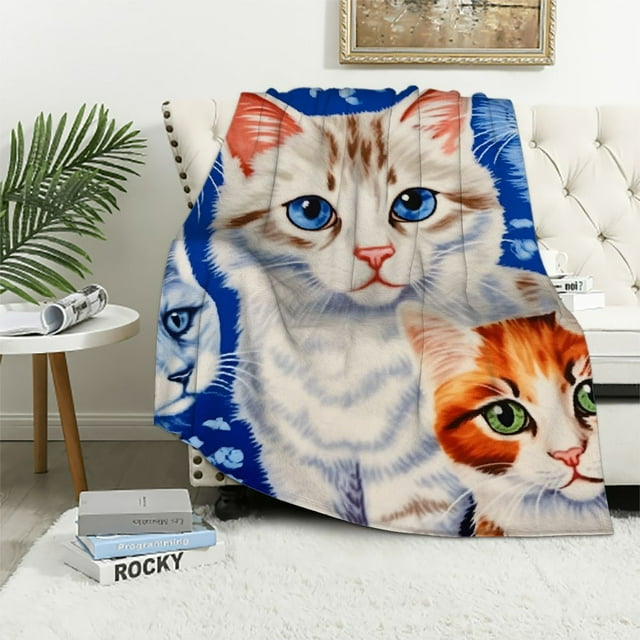 COMIO Collage Kitten Blanket for Bed, Throw Blanket for Unisex and Kids ...
