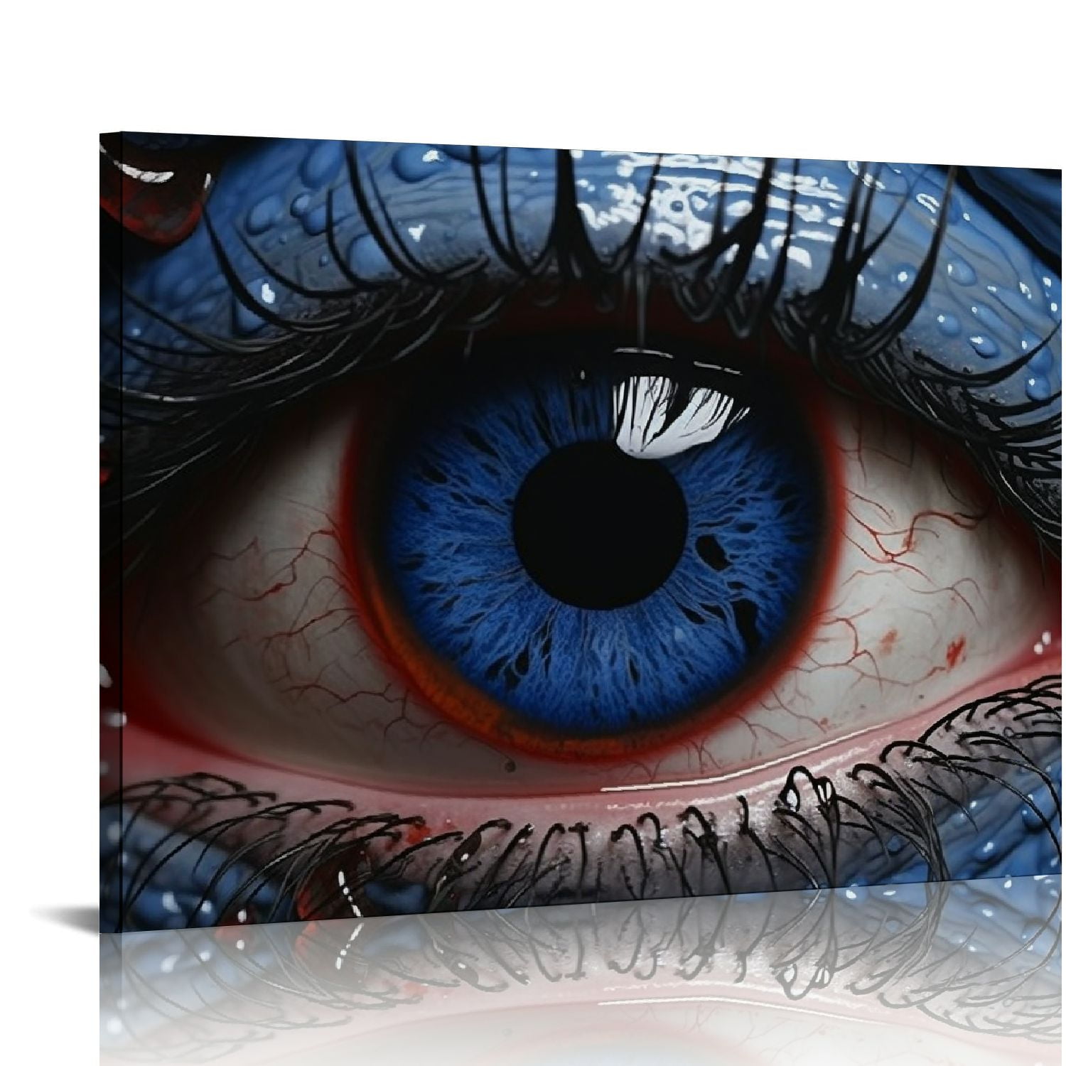 COMIO Colorful Eyes Canvas Painting, Eye Canvas Wall Art, Colorful Wall ...