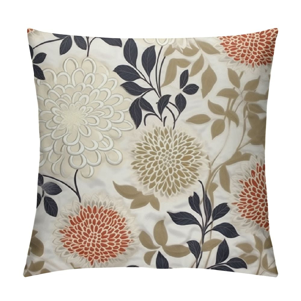 COMIO Colorful Floral Pillow Covers Boho Throw Pillow Covers Material ...
