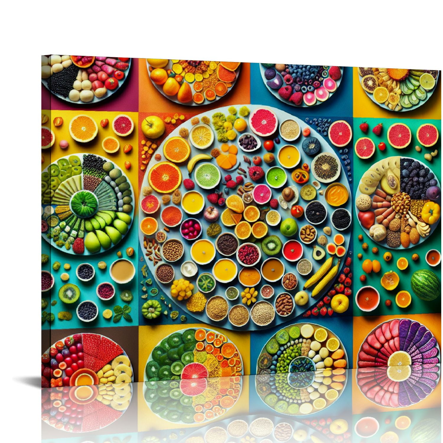 COMIO Colorful Various Vegetables and Fruit Wall Art Fresh Vegetables ...