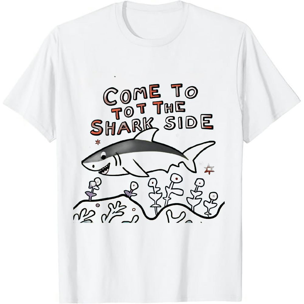 COMIO Come To The Shark Side - Funny Shark Lover Ocean Wildlife T-Shirt ...