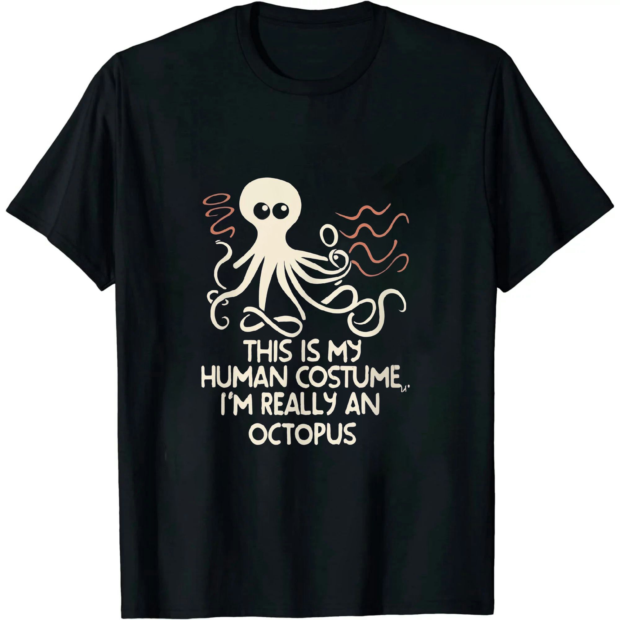 COMIO Cool Octopus For Men Women Ocean Sea Animal Human Costume T-Shirt ...