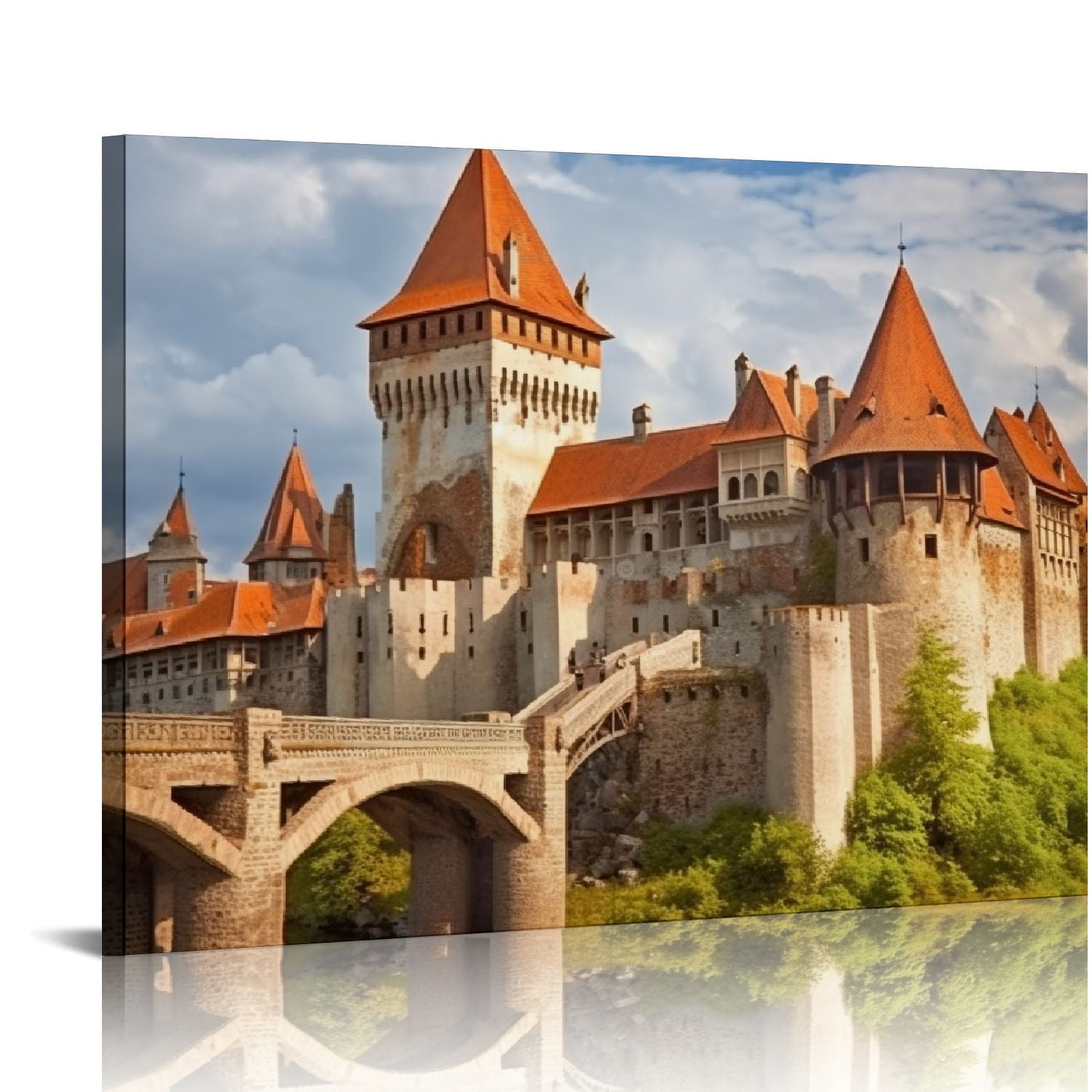 COMIO Corvin Castle Pictures Wall Decor Romania Canvas Wall Art ...