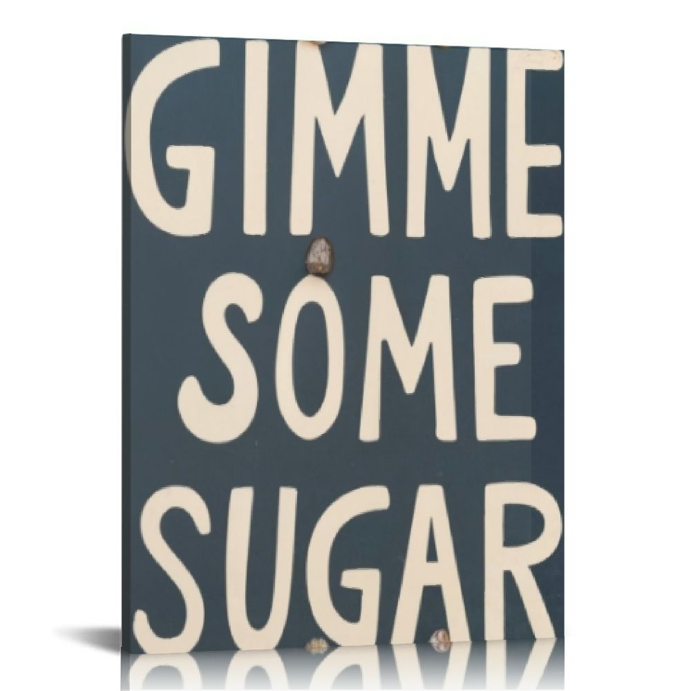 COMIO Country Gimme Some Sugar Canvas Print Wall Art Decor Coffee Bar ...