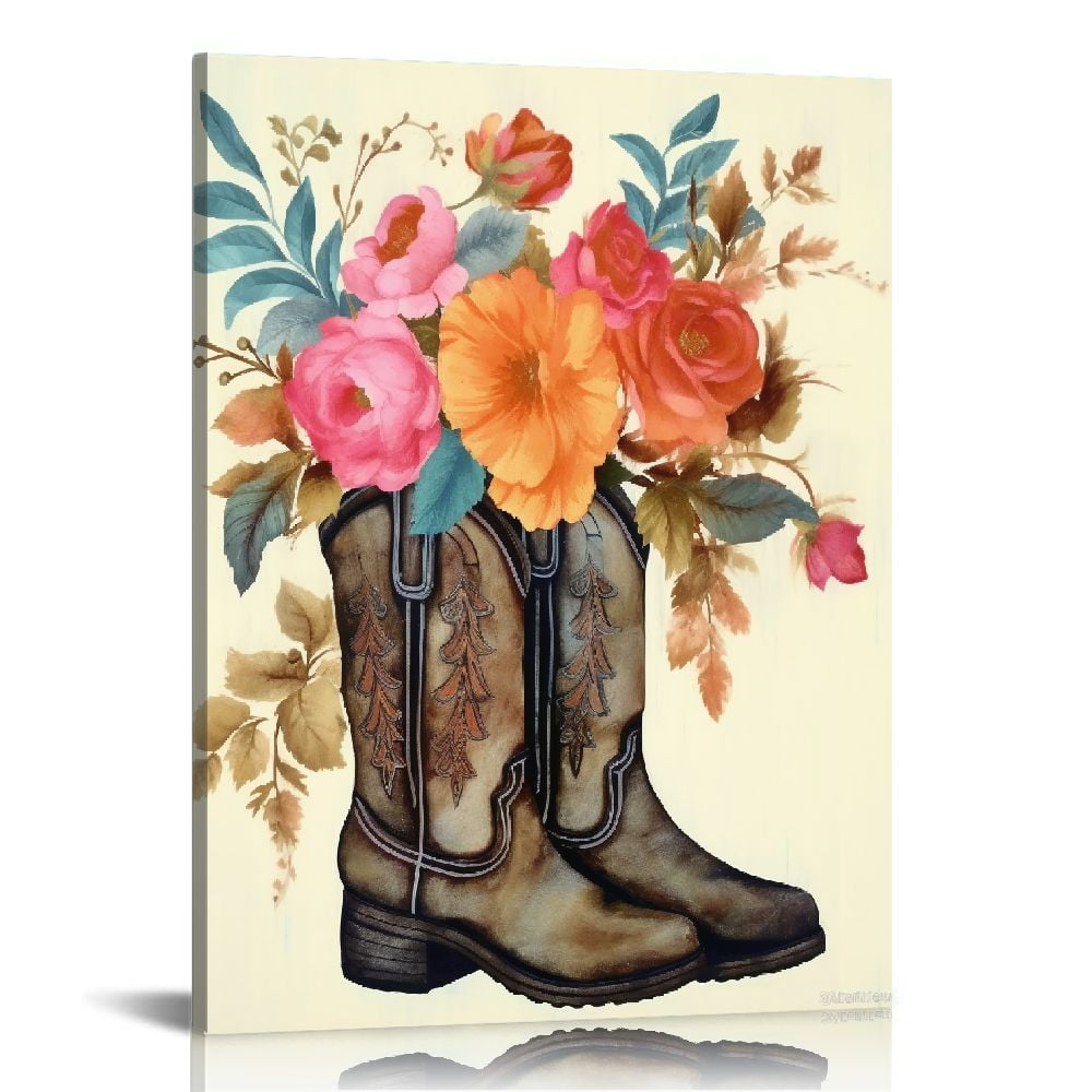 COMIO Country Wall Art & Decor - Western Room Decor Poster Rustic ...