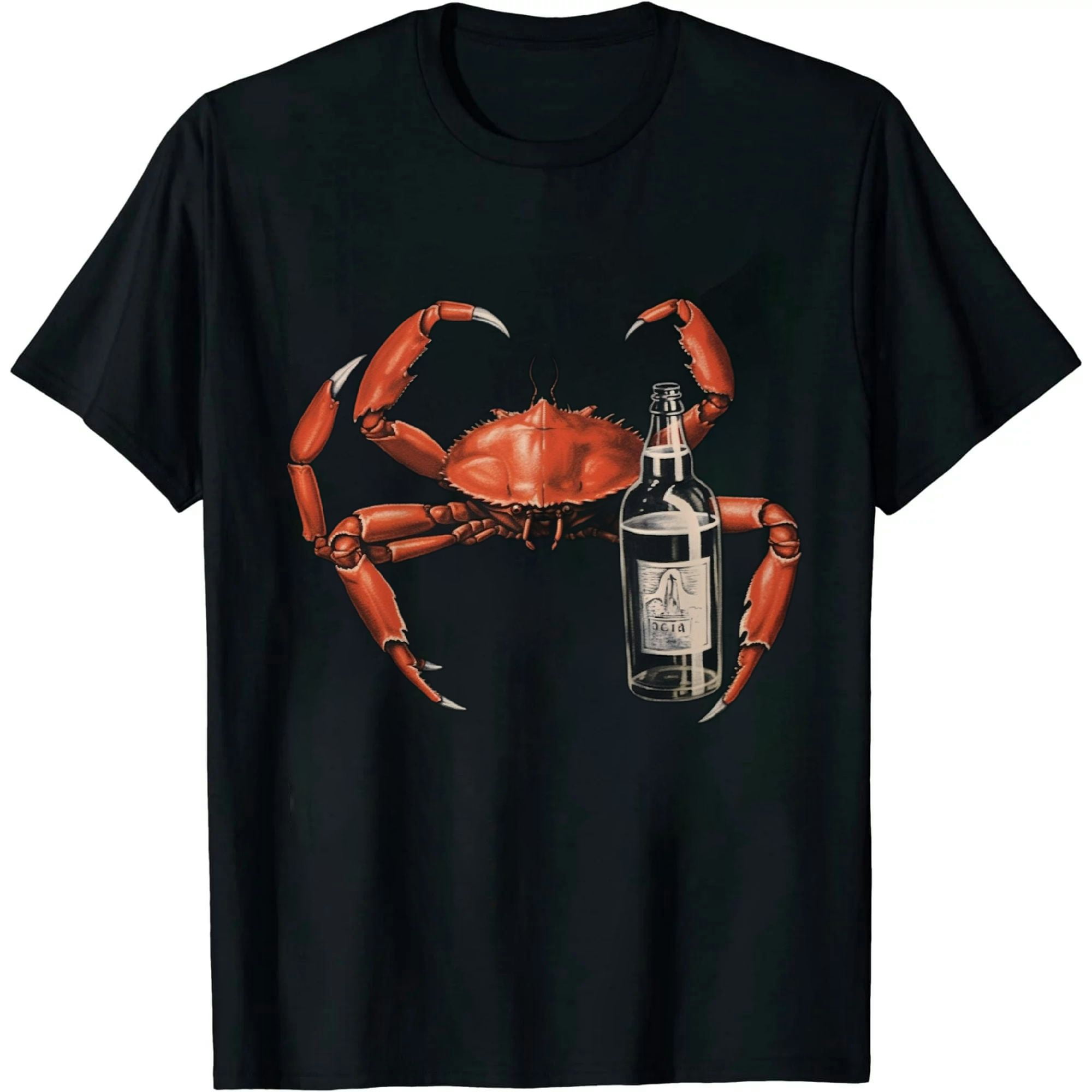 COMIO Crab Drinking Beer - Beach Crustacean Crabber Crabbing Lover T ...