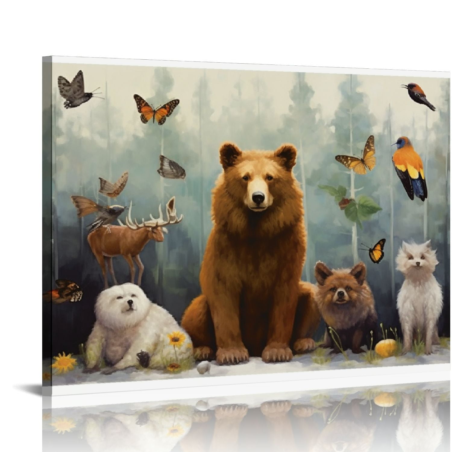 COMIO + Culture-Woodland Bunch by Cathy Walters Canvas Wall Art ...