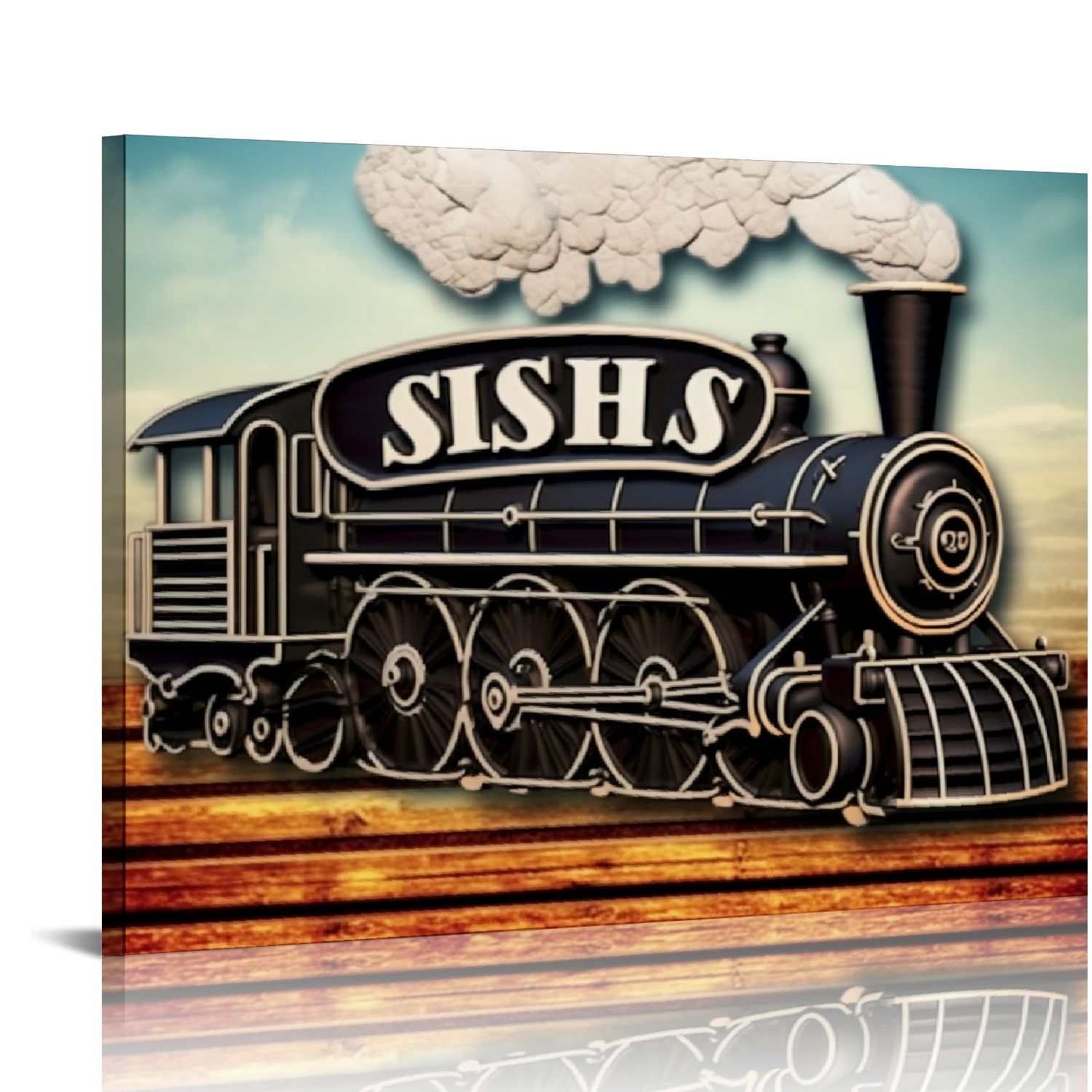 COMIO Custom Train Wall Sign - Train Wall Art - Train Wall Decor ...