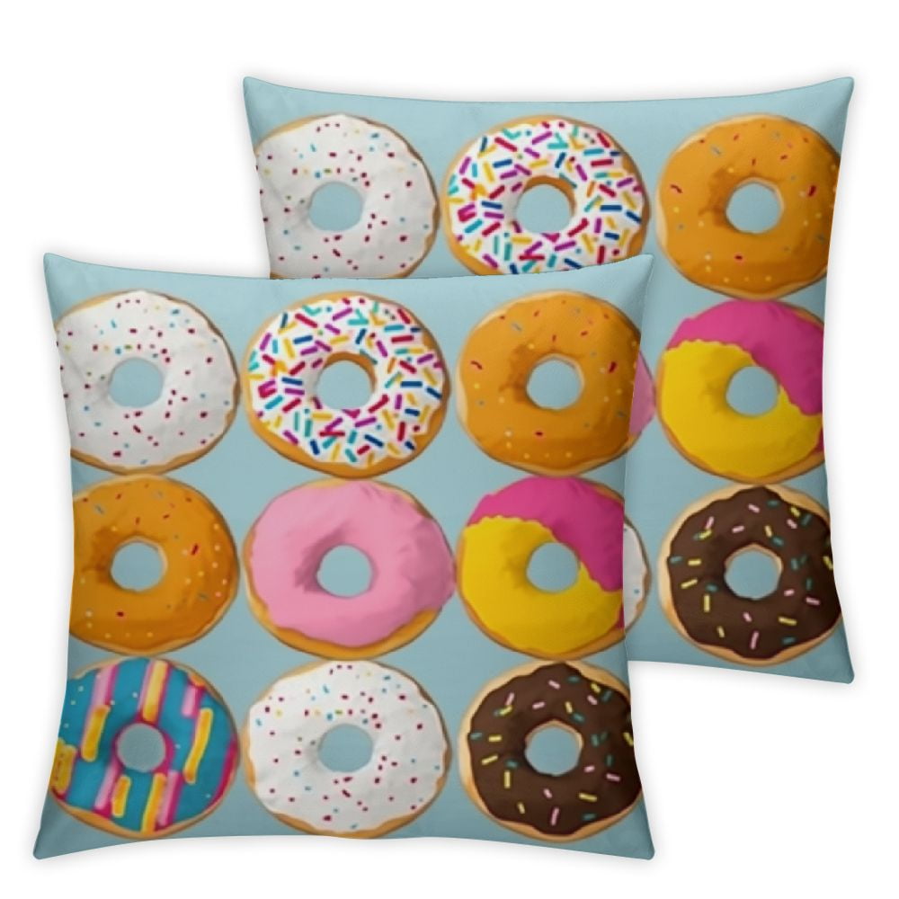 COMIO Cute Donut Pillowcase - Fun Sleepable Colorful Donuts Kids Room ...