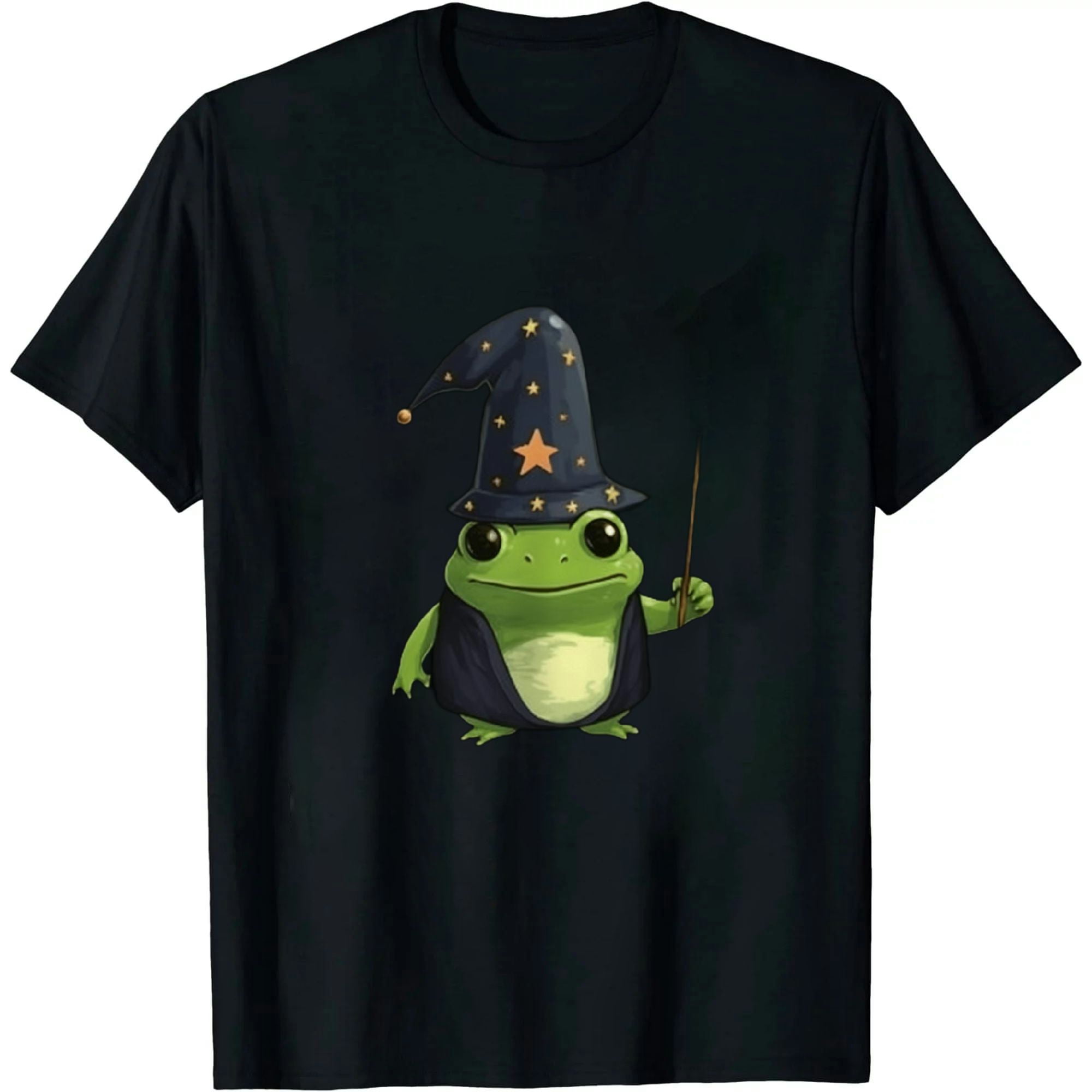 COMIO Cute Frog Wizard Hat Cottagecore Aesthetic T-Shirt - Walmart.com