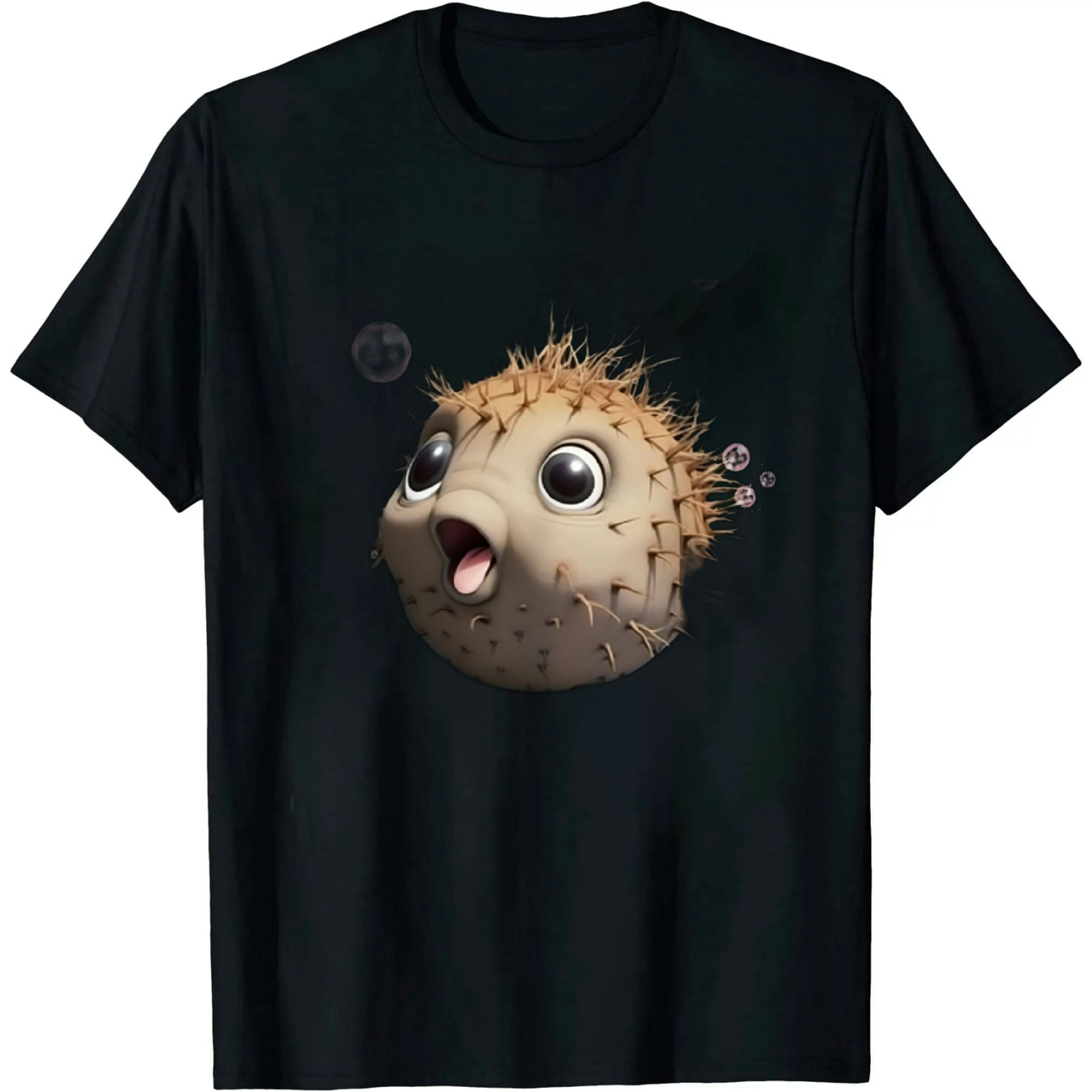 COMIO Cute Puffer Fish Ocean Diving Fishing Pufferfish Lovers T-Shirt ...
