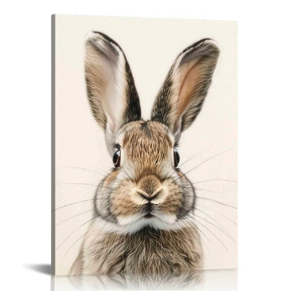 COMIO Cute Rabbit Wall Art Cute Animal Artwork Bunny Picture Bunny ...