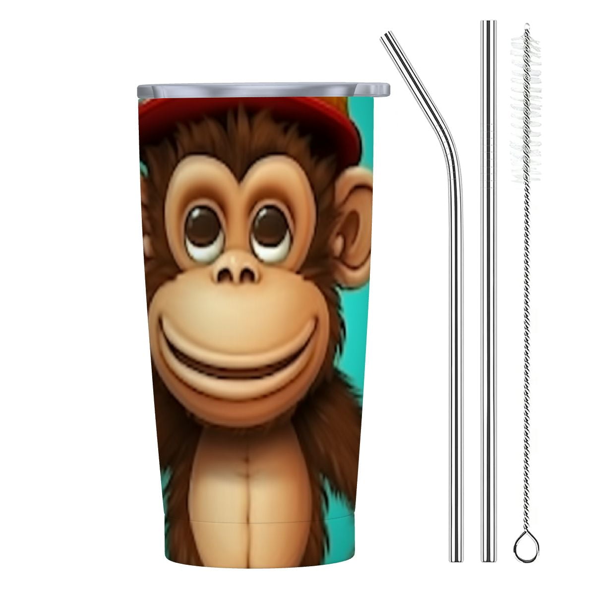 COMIO Cute and Funny Monkey Water Bottle Stainless Steel Insulated ...