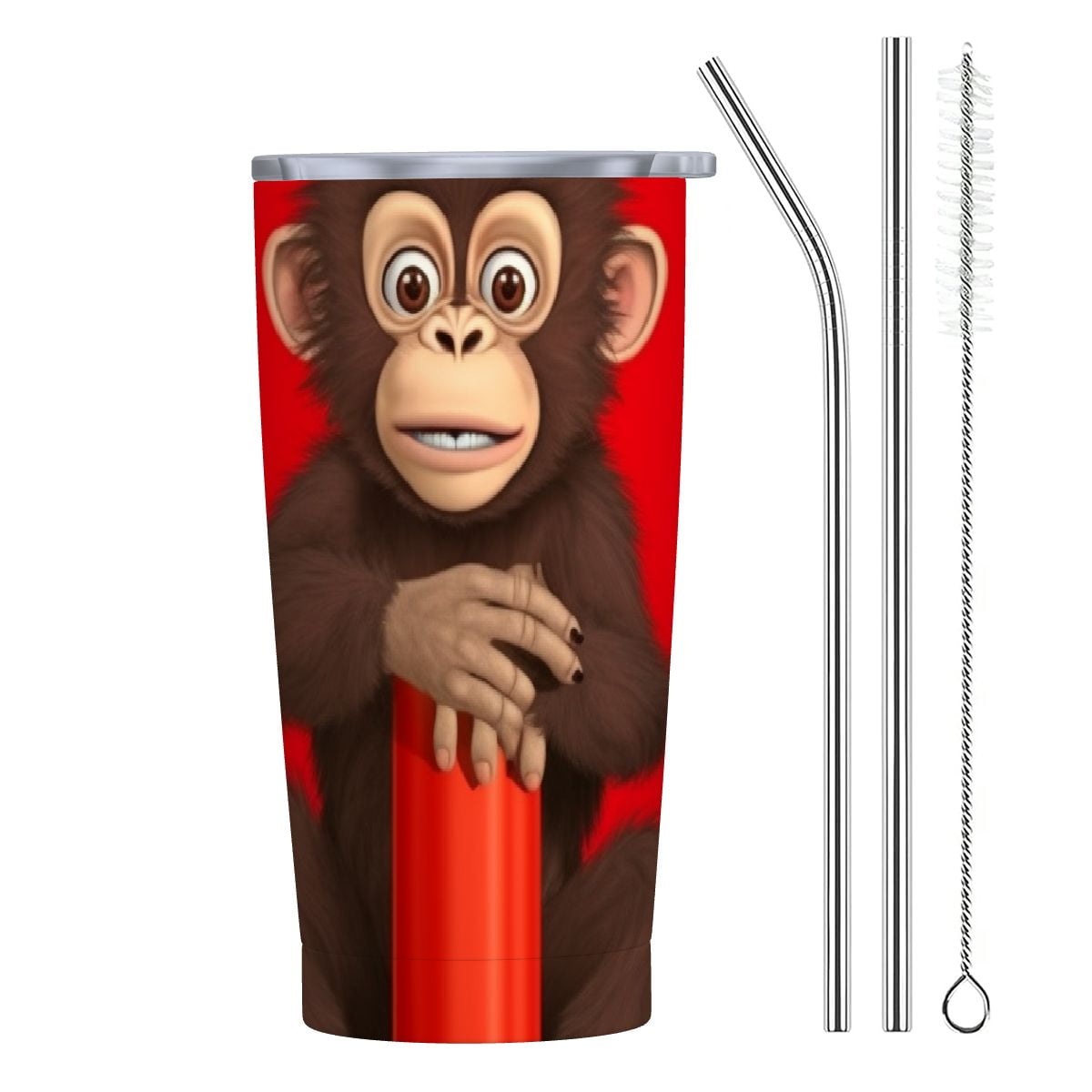 COMIO Cute and Funny Monkeys Water Bottle Stainless Steel Insulated ...
