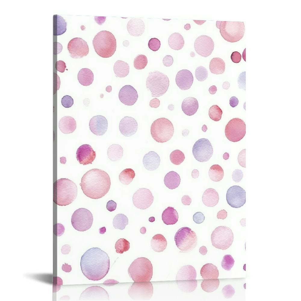 COMIO DWPK2466 Watercolor Dots Wall Art Kit, Pink 59 Count (Pack of 1 ...