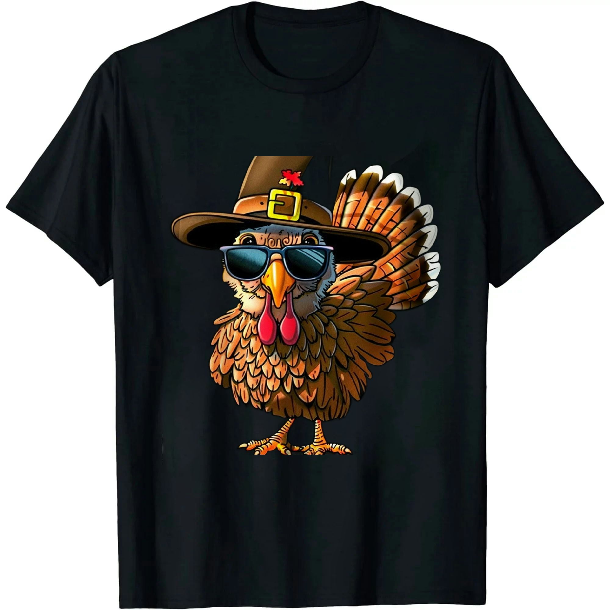 COMIO Dabbing Turkey Thanksgiving Day Pilgrim Funny Dab T-Shirt ...