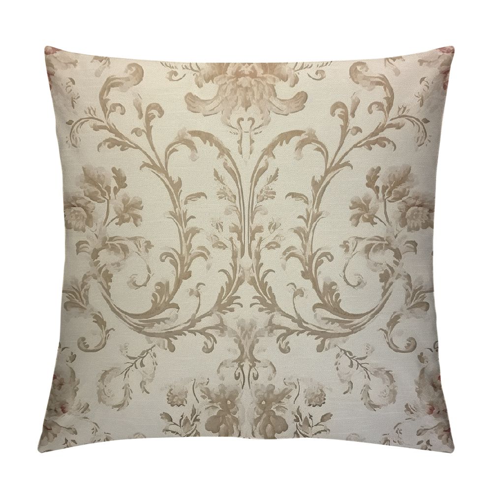 COMIO Damask Floral Throw Pillow Cover Vintage Victorian Renaissance ...