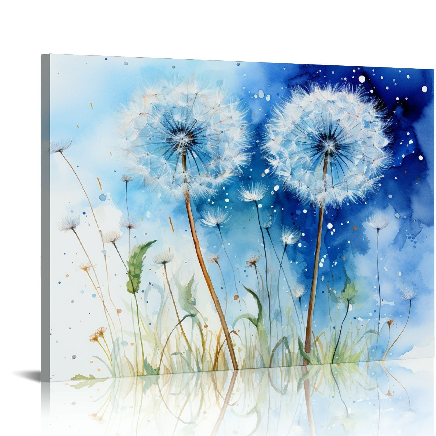 COMIO Dandelion Canvas Wall Art Floral Flowers Textured Picture ...