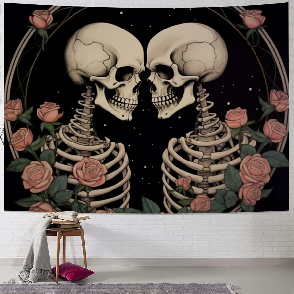 COMIO Decorations for Dorm Couple Skull Skeleton Skull The Lovers ...