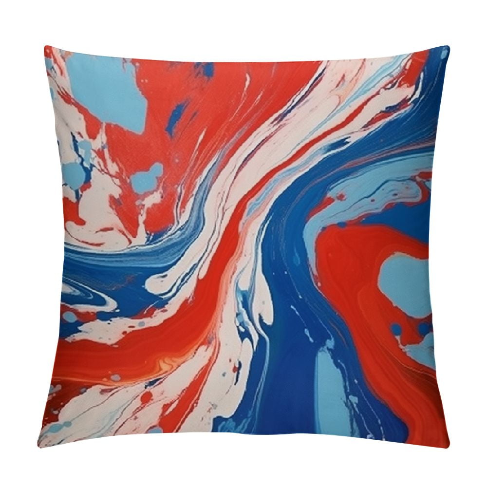 COMIO Decorative Cushion Cover Pillowcase Artwork Drawing Liquid Leak ...