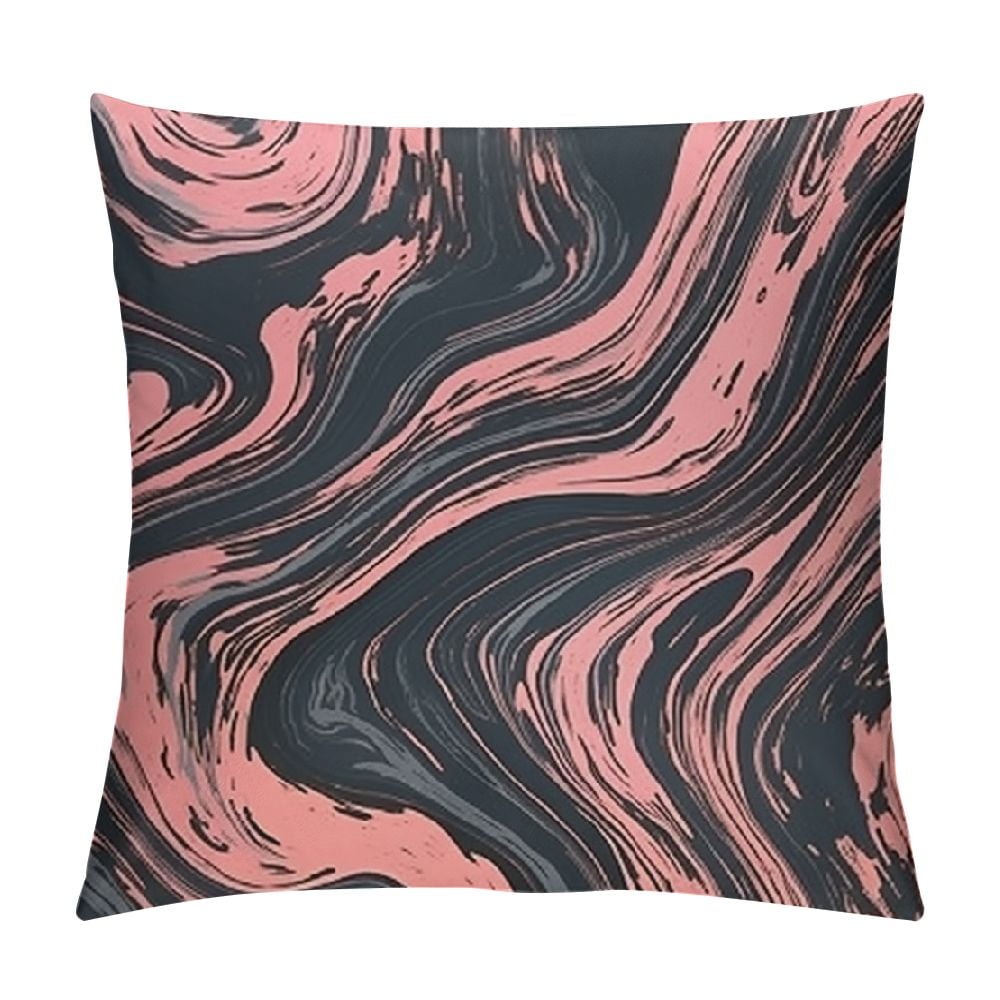 COMIO Decorative Square Pillow Cover Soft Abstract Water Effect ...