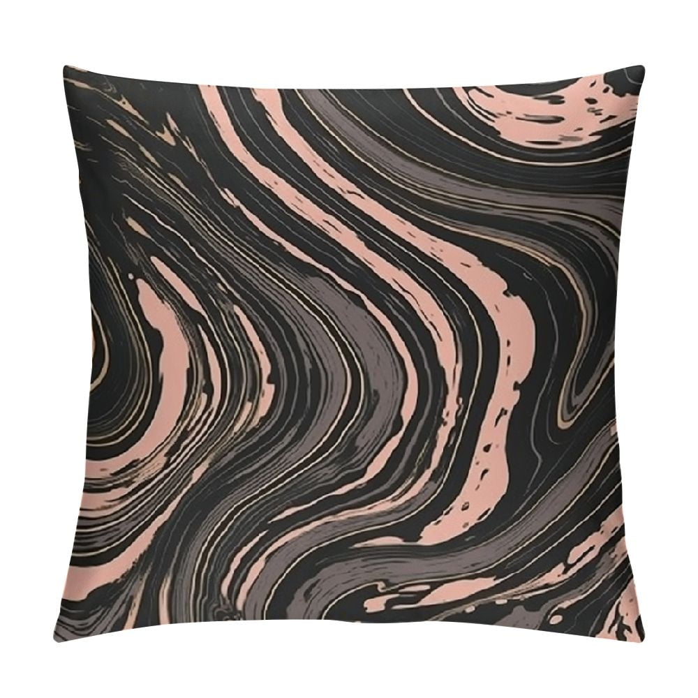 COMIO Decorative Square Throw Pillow Cover Abstract Water Effect ...