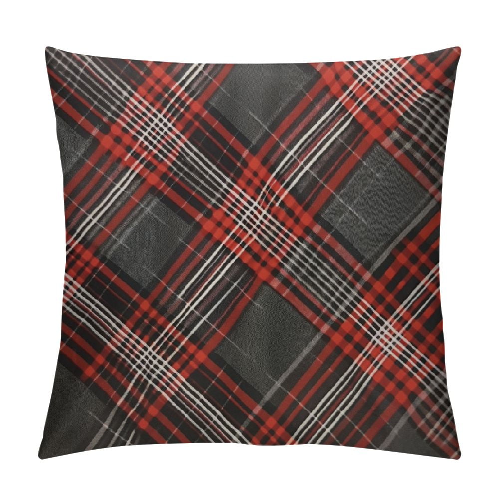 COMIO Decorative Throw Pillow Cover for Couch Sofa,Gray Simple Folk ...