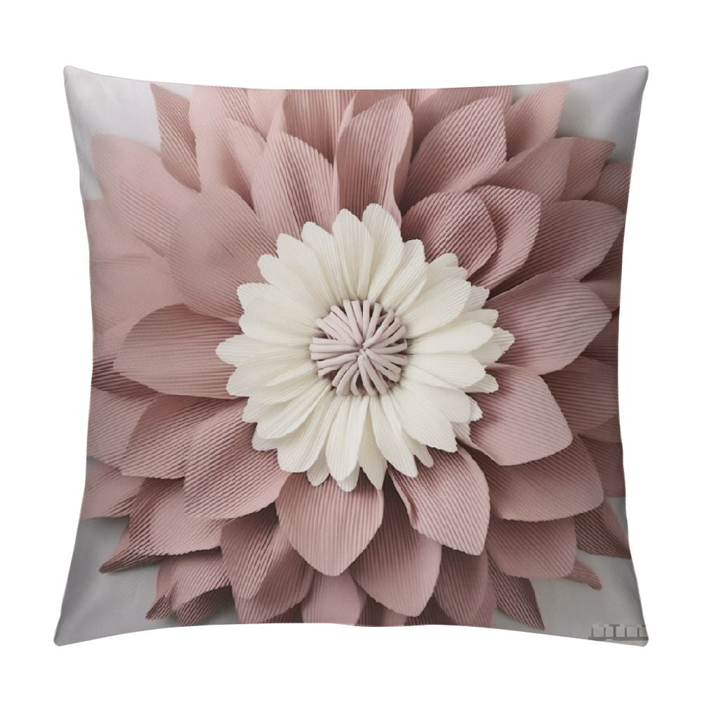 COMIO Decorative Throw Pillow Covers Handmade 3D Flower Cushion Covers ...