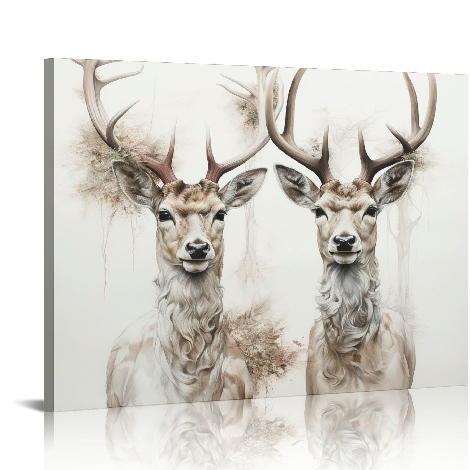 COMIO Deer Wall Decor, Black and White Rustic Hunting Pictures, Animal ...