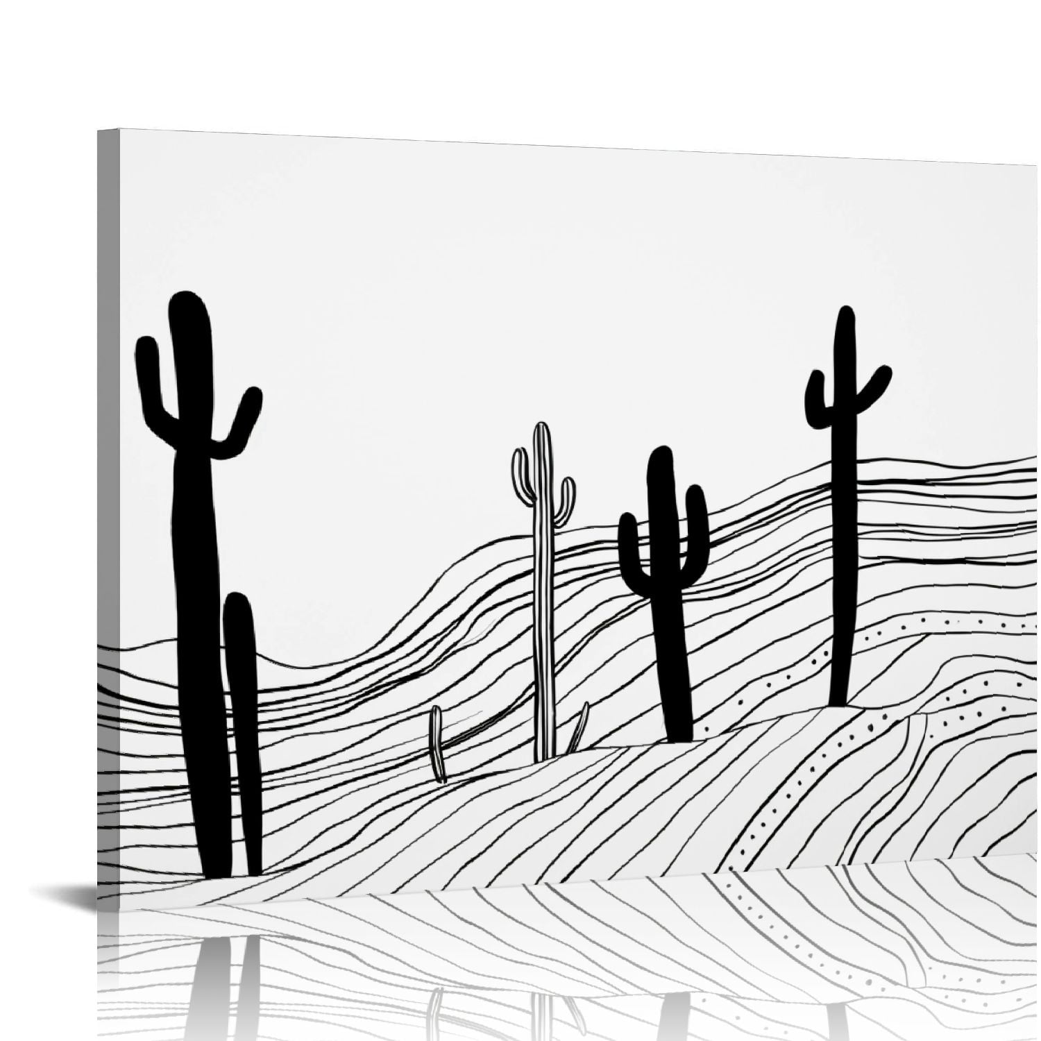 COMIO Desert Landscape Cactus Wall Art Decor Saguaro Cactus Pictures ...