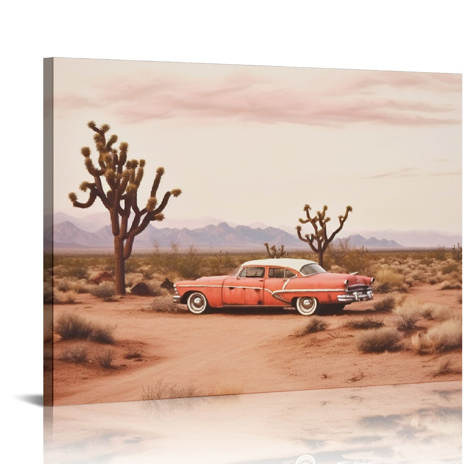 COMIO Desert Landscape Picture Joshua Tree Canvas Wall Art Southwestern ...