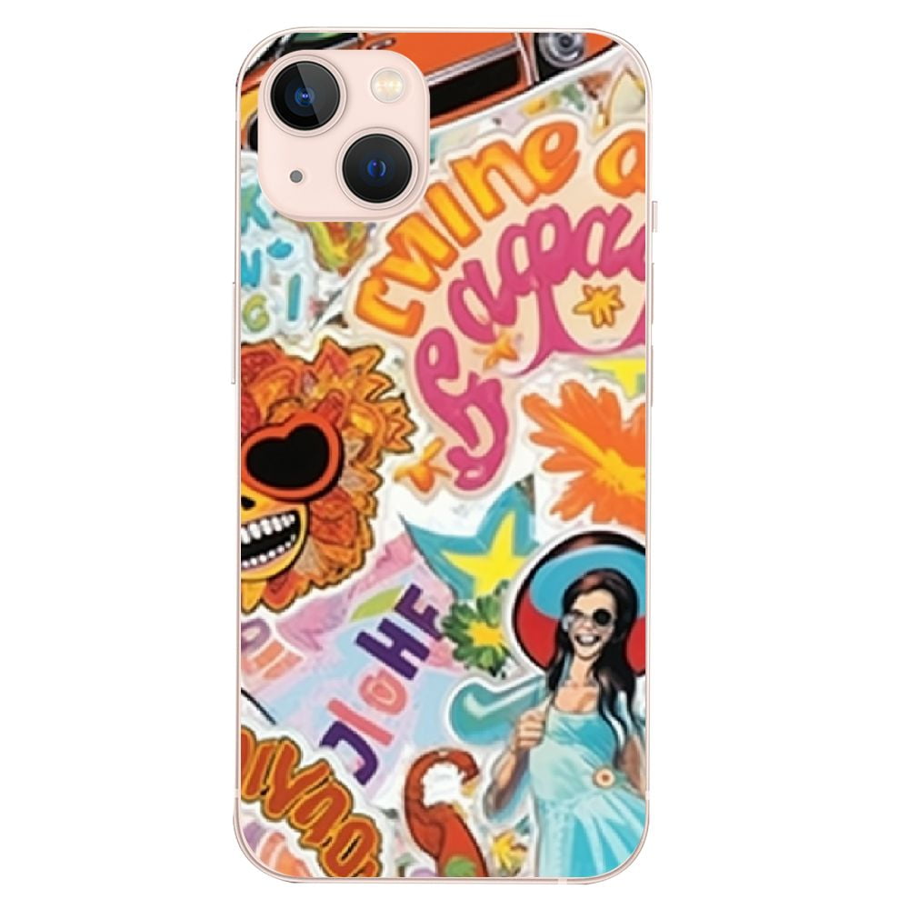 COMIO Design for iPhone 14 Pro, Retro Aesthetic Collage Vintage Chic ...