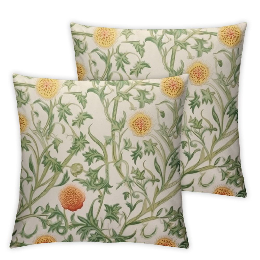 COMIO Designer Vintage Throw Pillow Covers,Beige Luxury French Soft ...