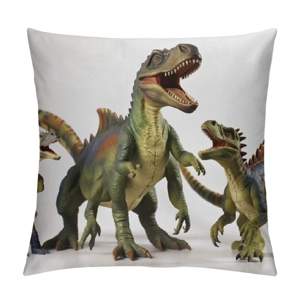 COMIO Dinosaur Pillow Sham, Dinosaurs T-Rex Jurassic Theme 3D Style ...