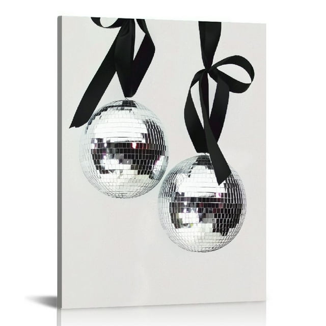COMIO Disco Ball Painting Canvas Trendy Funky Posters Cherry Art Print ...