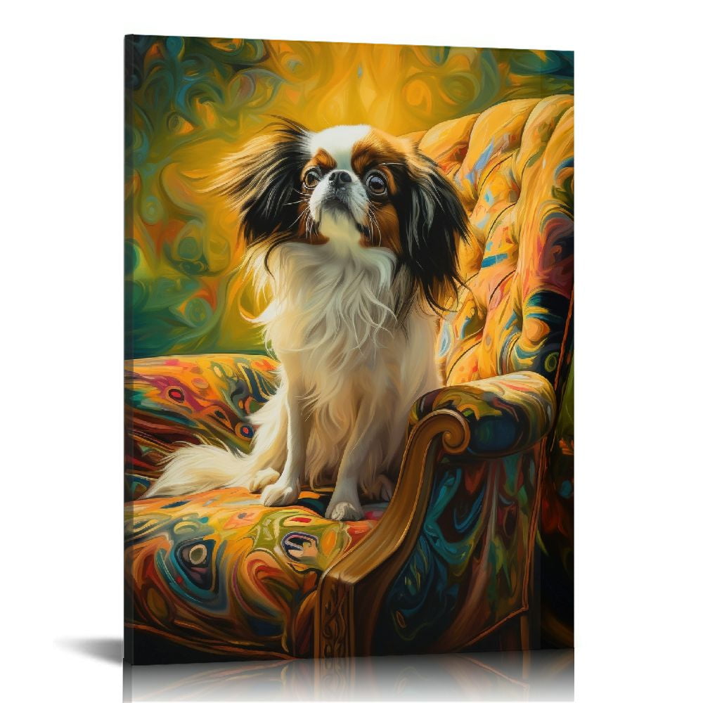 COMIO Dog Wall Art Abstract Dog Wall Decor Painting Colorful Animal ...