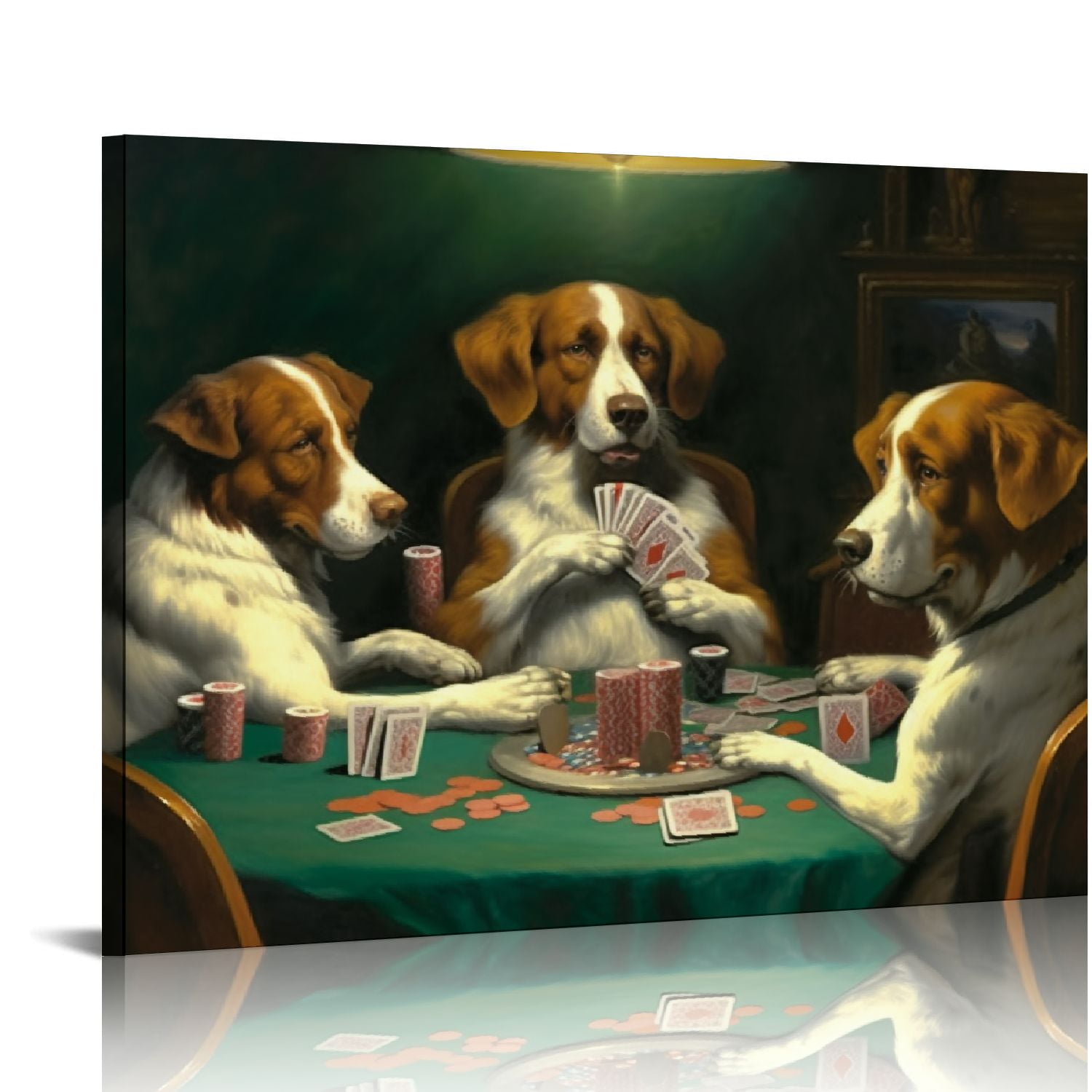 COMIO Dogs Playing Poker Poster - Dog Poker Pictures Decor, Dog Playing ...