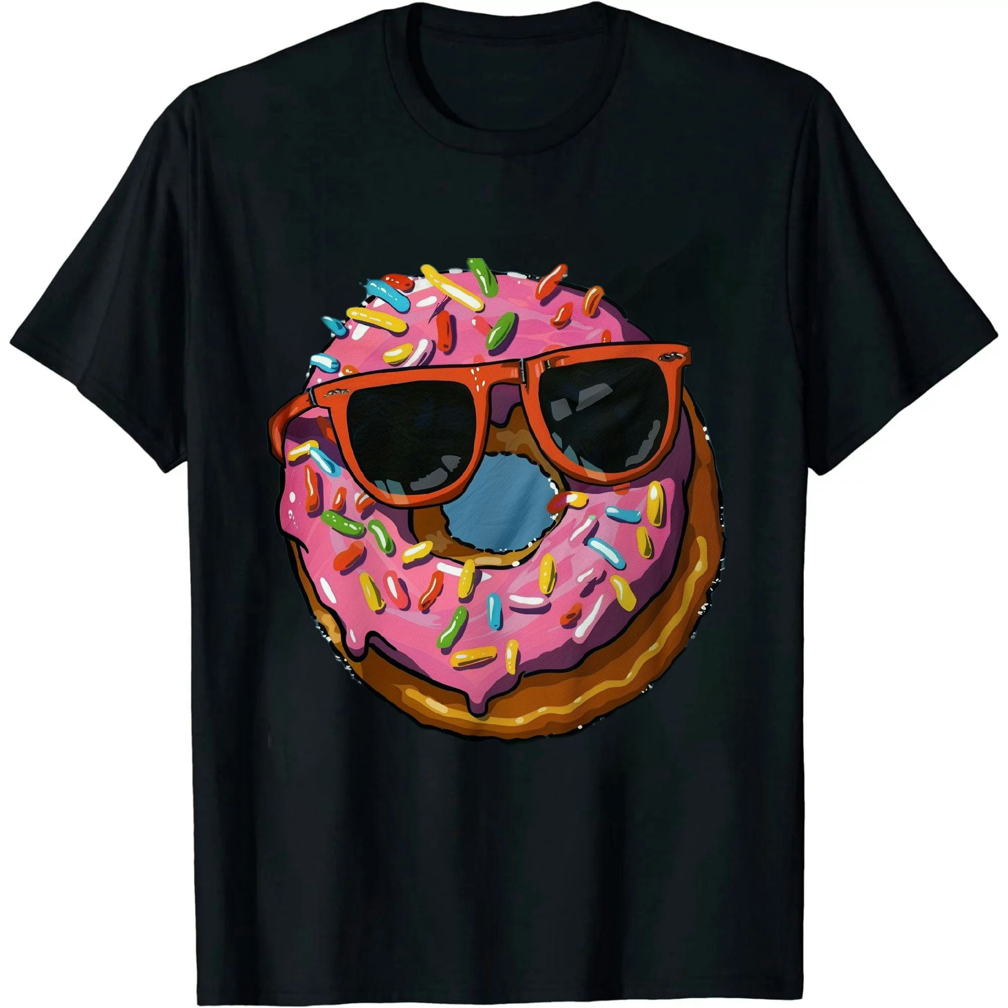 COMIO Donut Art For Men Women Dabbing Doughnut Donut Lover T-Shirt ...